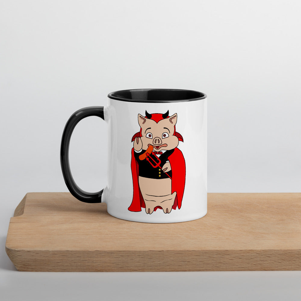 Devil Pig + Neon Sign Mug | Rudys Bar & Grill