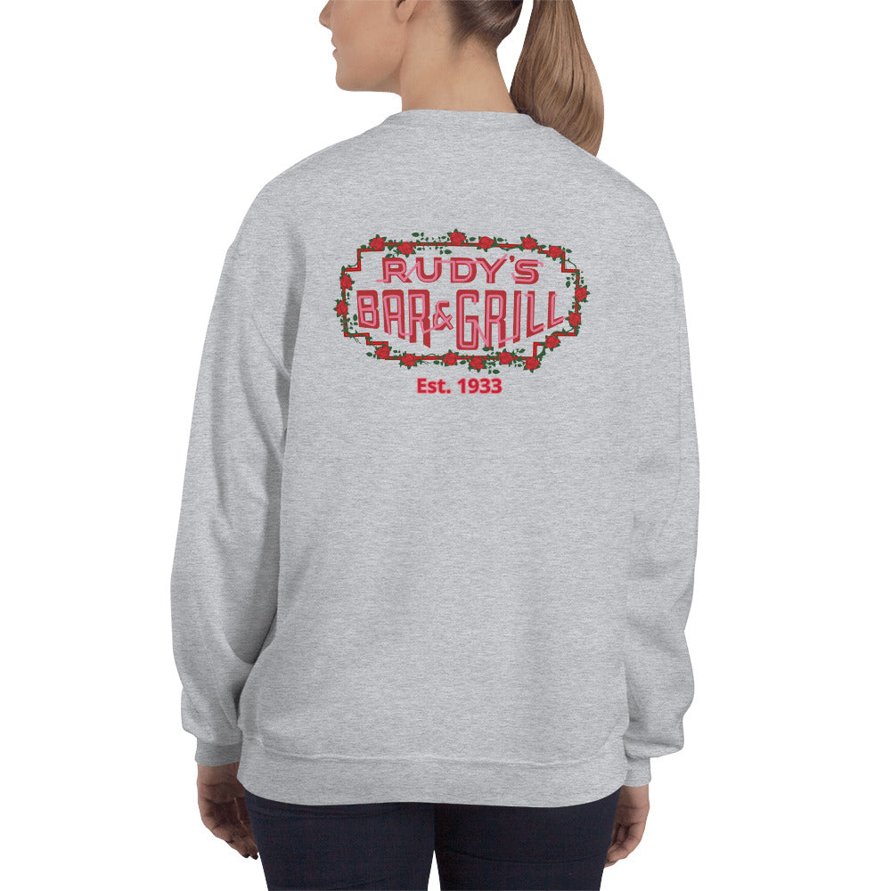 Cupid Pig + Valentine's Day Sweatshirt | Rudys Bar & Grill